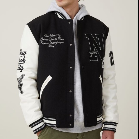 Cotton On | Jackets & Coats | Mens Varsity Bomber Jacket | Poshmark